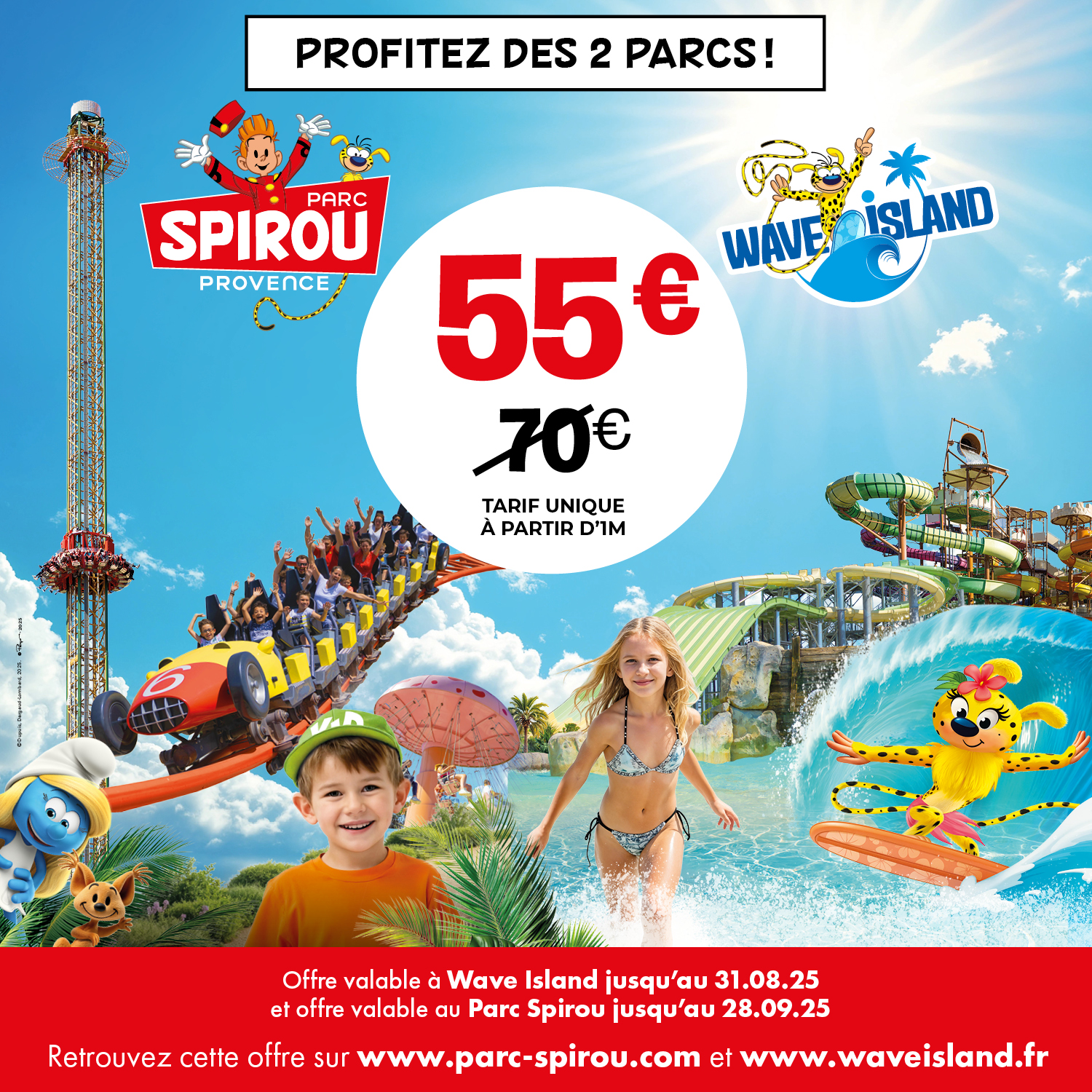 Expériences + - Wave Island